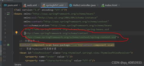 Servlet Springmvc 的it（）引发异常line 7 In Xml Document From Class