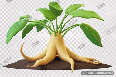 Ai创作图人参卡通插画 落地生根插画 卡通人参 手绘植物人参图案插画 天南星插画 手绘立体姜 人参卡通 漫画人参 人参薯图片 人参手绘插画 蛇形植物盆栽插图 中草药人参插画 西洋参卡通插画