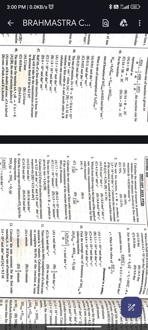 The Rate Law For Reaction Xa Yb→c Is R K [a][b] The Rate Of Reaction Dou