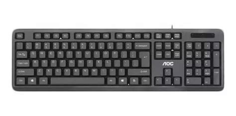 Teclado Alambrico Para Pc Aoc 104 Teclas Ergonomicas Cuotas sin interés