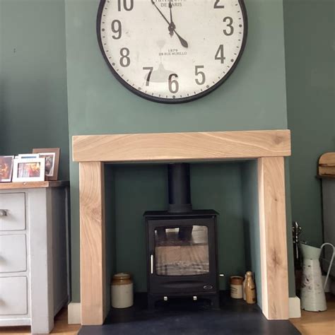 Solid Oak Fireplace Surround Custom Sizes Handcrafted Oiled Free