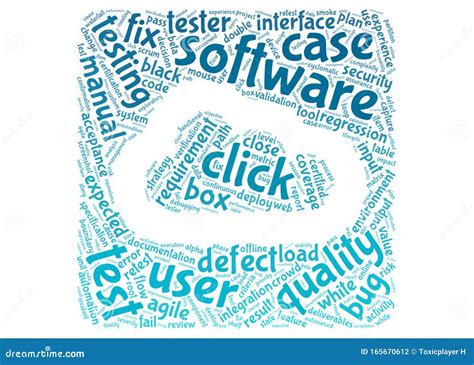 Software Testing Word Cloud Random Variant Stock Illustration Illustration Of Glossary