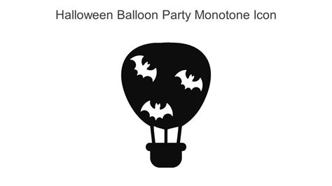 Halloween Balloon Party Monotone Icon In Powerpoint Pptx Png And Editable Eps Format PPT Template