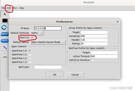 Sdn Mininet中的miniedit问题汇总mininet保存空白 Csdn博客