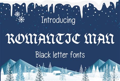 Romantic Man Font Font Canyon
