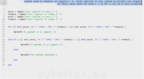 Sentencia If Else MatLab Juego Cantidad Chaquetas Y Desvestida Tutorias Co