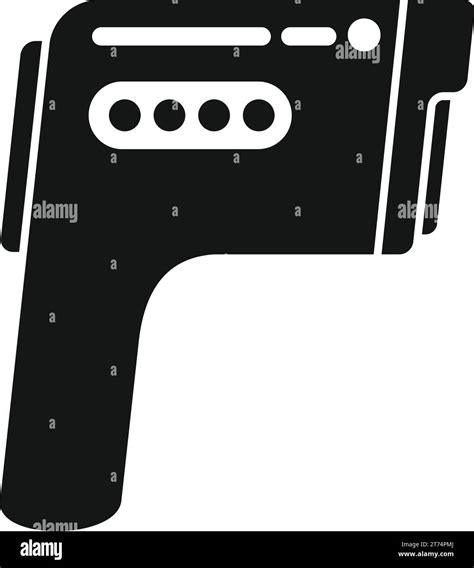 Laser Thermometer Equipment Icon Simple Vector Scan Device Gun