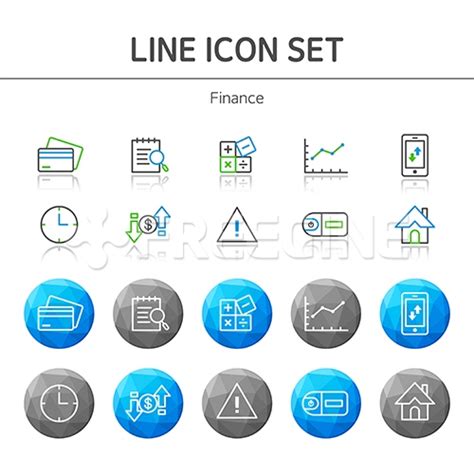 유토이미지 아이콘 라인 금융 Yuni