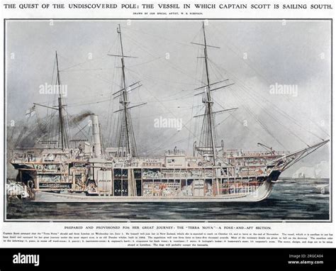 Cross Section Of The Terra Nova The Ship That Captain Scott Used In
