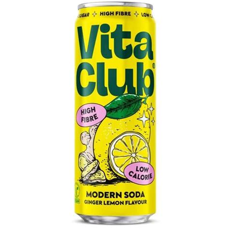 Vita Club Modern Soda Ginger Lemon 330ml Frisse Soda