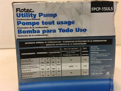 Flotec Fpcp 15uls 115 Volt Condensate Removal Pump With Safety Switch