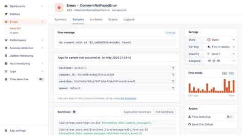 error tracking for ruby elixir node js and python appsignal apm
