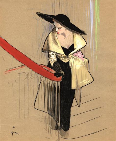 时尚插画 服装画 复古