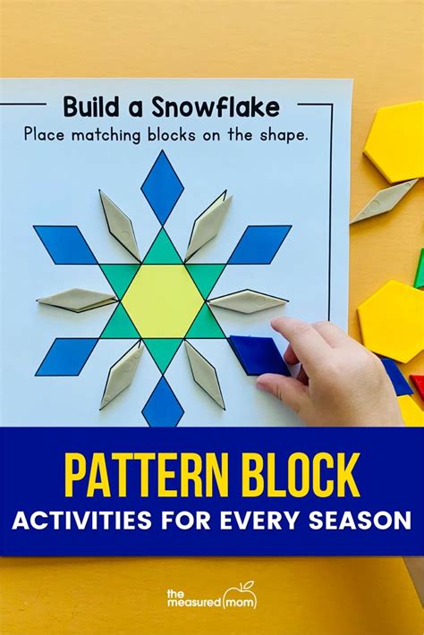 Pattern Block Activity Sheets Math Activities Preschool Early