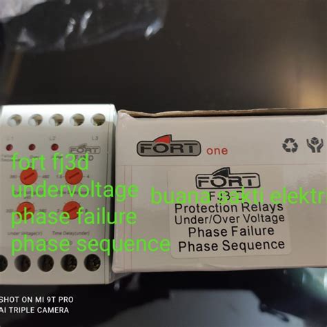 Jual Phase Failure Phase Sequence Under Voltage Relay Fort Fj3d Fj3 D