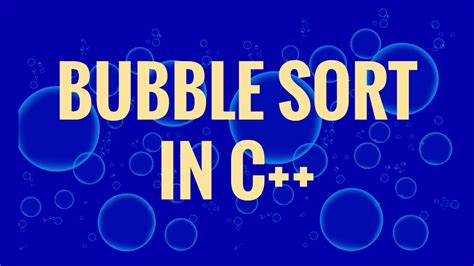 Bubble Sort In C In Ascending And Descending Order Algorithm In