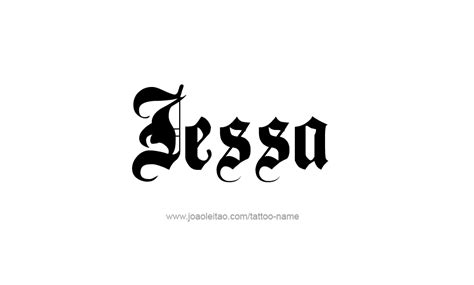 Jessa Name Tattoo Designs