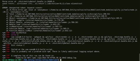 Error Unexpected Token Keyword Const · Issue 256 · Neuronetio