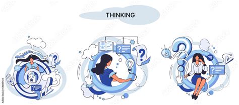 Problem Solving Metaphor Wondering Or Thinking Planning Or Pondering With Question Mark