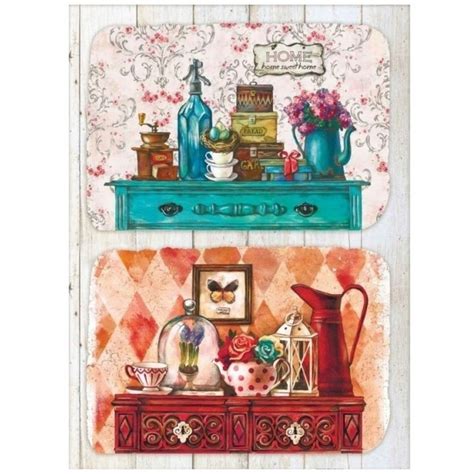 Papel De Arroz Cadence 30x41 Cm Motivo Home Sweet Home Topaz
