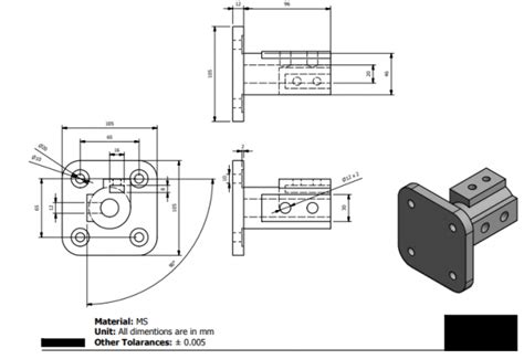 Autodesk Inventor 2d Cad Drawing For Student Practice 39 Thousands Of