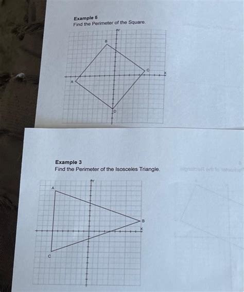 Solved Examplo Find The Perimeter Of The Square Example Chegg