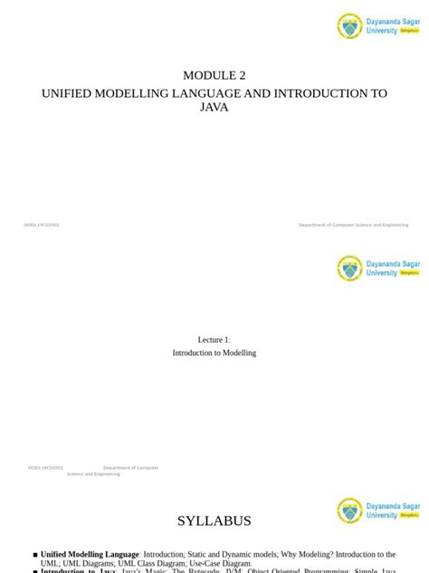 Oodj Module 2 Part 1 Uml Pdf