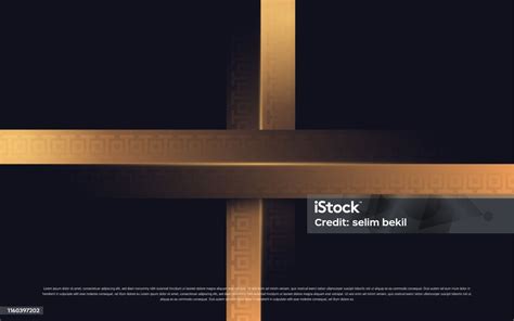 럭셔리 다크 골드 괴리 패턴과 황금 라인 블랙 프리미엄 배경 포스터 프리미엄 디자인에 대한 풍부한 배경 0명에 대한 스톡 벡터 아트 및 기타 이미지 Istock