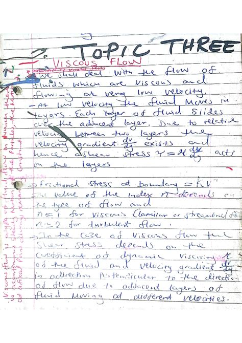 Viscous Flow Needed Topic Three Viscous Flown Shall Of Visament