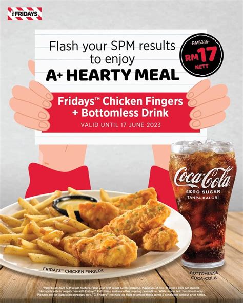 Now Till 17 Jun 2023 Tgi Fridays Chicken Fingers Bottomless Drink