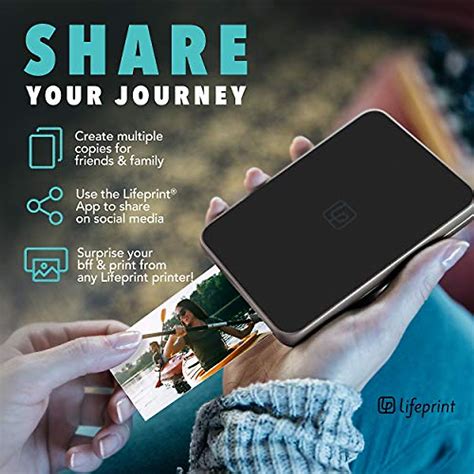 Lifeprint Ultra Slim Photo Printer Bluetooth Instant Prints