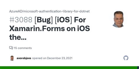 Bug Ios For Xamarinforms On Ios The Acquiretokeninteractive