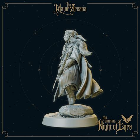 3d printable melian the silverlight elf ranger by the major arcana