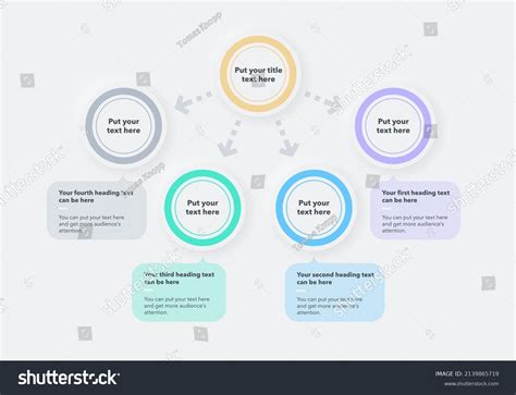 Simple Process Diagram Template Four Colorful Stock Vector Royalty Free 2139865719 Shutterstock