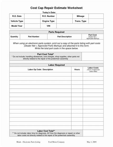 Labor Hour Tracking Spreadsheet With Construction Estimate Worksheet