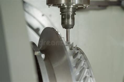 Automated Cnc Turning Milling Machine Cutting Metal Workpiece At