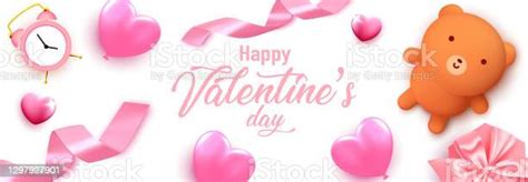 발렌타인 세트 카드 로맨틱 한 하루 배경 사랑 포스터 홍보 하트와 선물이 있는 판매 배너 낭만적 인 날에 특별 제공 0명에 대한 스톡 벡터 아트 및 기타 이미지 Istock