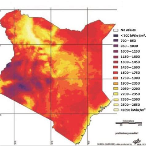 Maximum Wind Speed Map For Kenya Sklivaniotis Integrated