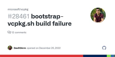 Bootstrap Vcpkg Sh Build Failure Issue Microsoft Vcpkg GitHub