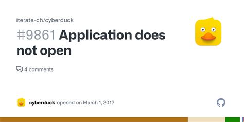Application Does Not Open · Issue 9861 · Iterate Chcyberduck · Github