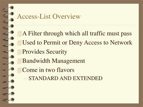 PPT Access Control Lists ACL PowerPoint Presentation Free Download ID 6407544