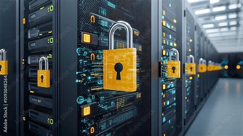 layered quantum data processing system with encrypted lock symbols showcasing the complexity and