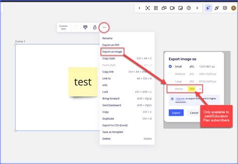 Export Frame Using Export As Pdf Does Not Include The Frame Name Miro