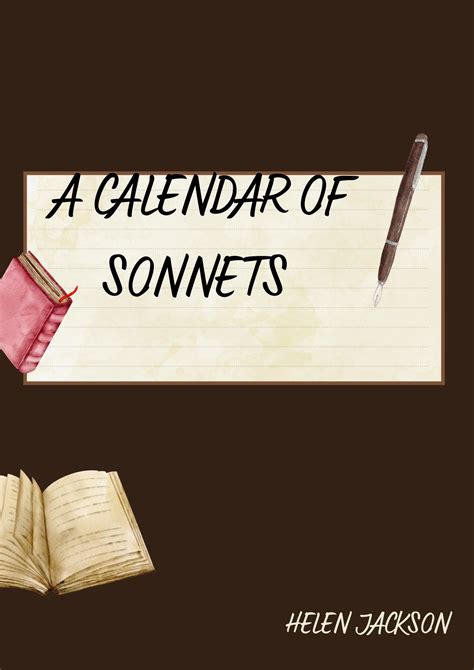 A Calendar Of Sonnets By Helen Jackson Online Artsum India