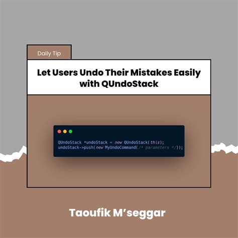 Cplusplus Qt Qundostack Userexperience Mseggar Taoufik