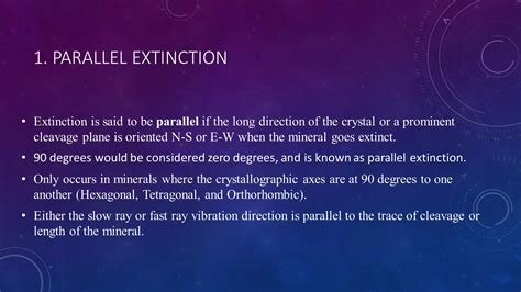 Extinction Angle And Types Of Extinction In Mineralspdf