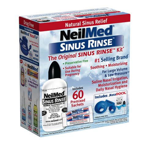Proplach Nosu Sinus Rinse Izotonický Láhev 60 Sáčků Neilmed Sinusrinse Cz