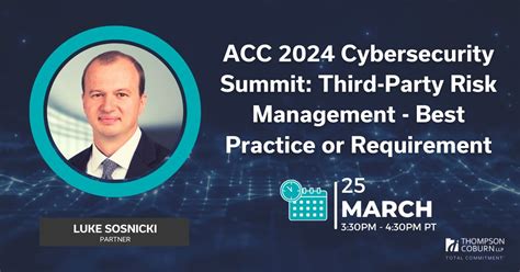 Thompson Coburn Llp On Linkedin Personal Information 2024 Cybersecurity Summit