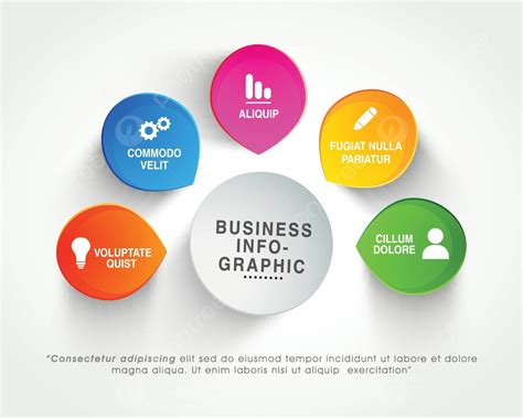 Colorful Infographic Elements For Business Management Template Visualization Vector Management