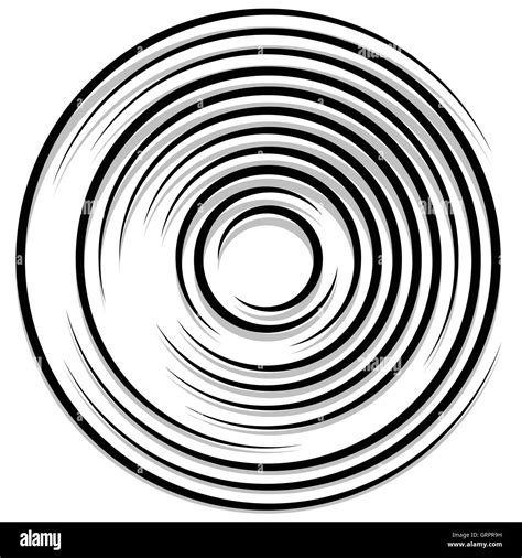 concentric random circles with dynamic lines circular spiral swirl